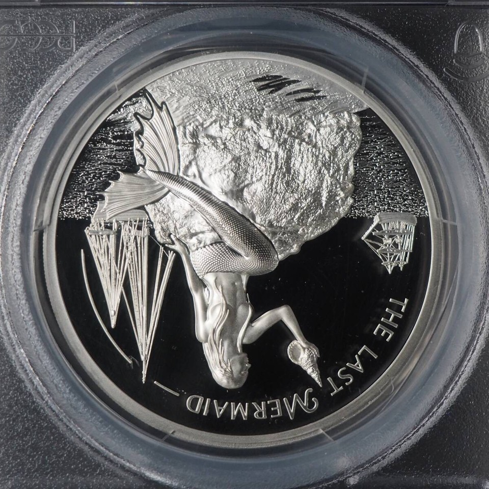 Palau 2024 Silver Coin 5 USD PCGS PR70DCAM Mermaid x-ray Image Rare ACM ...