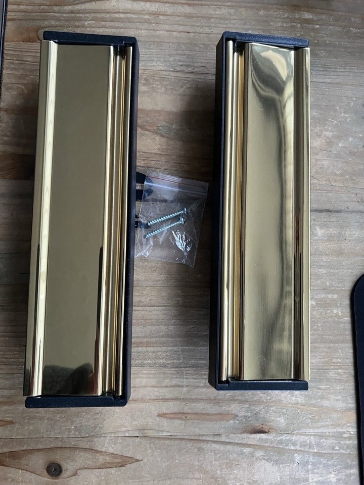 XFort Mail Plate (Letter Plate) 10” 40mm Door Thickness (Golden) Brand ...