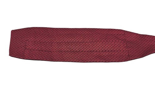 Mel Howard Cummerbund Mens Red Black Polka Dots Adjustable Strap One ...