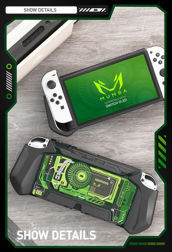 Mumba Dockable Case New for Nintendo Switch OLED 2021 TPU Ergonomics ...