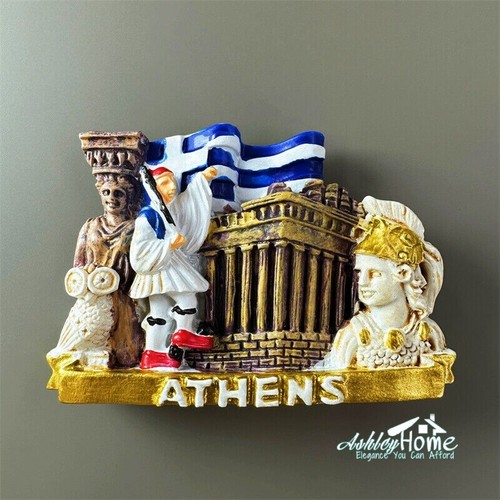 Greece Athens Tourist Travel Souvenir 3D Resin Refrigerator Fridge ...