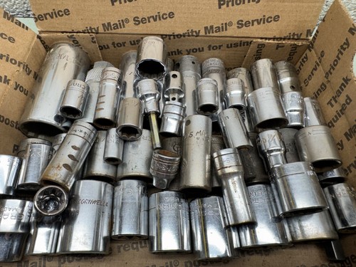 USA Huge Socket Tool Lot 50 Pcs SAE Metric Deep CRAFTSMAN SK SNAP ON MAC PROTO + | eBay