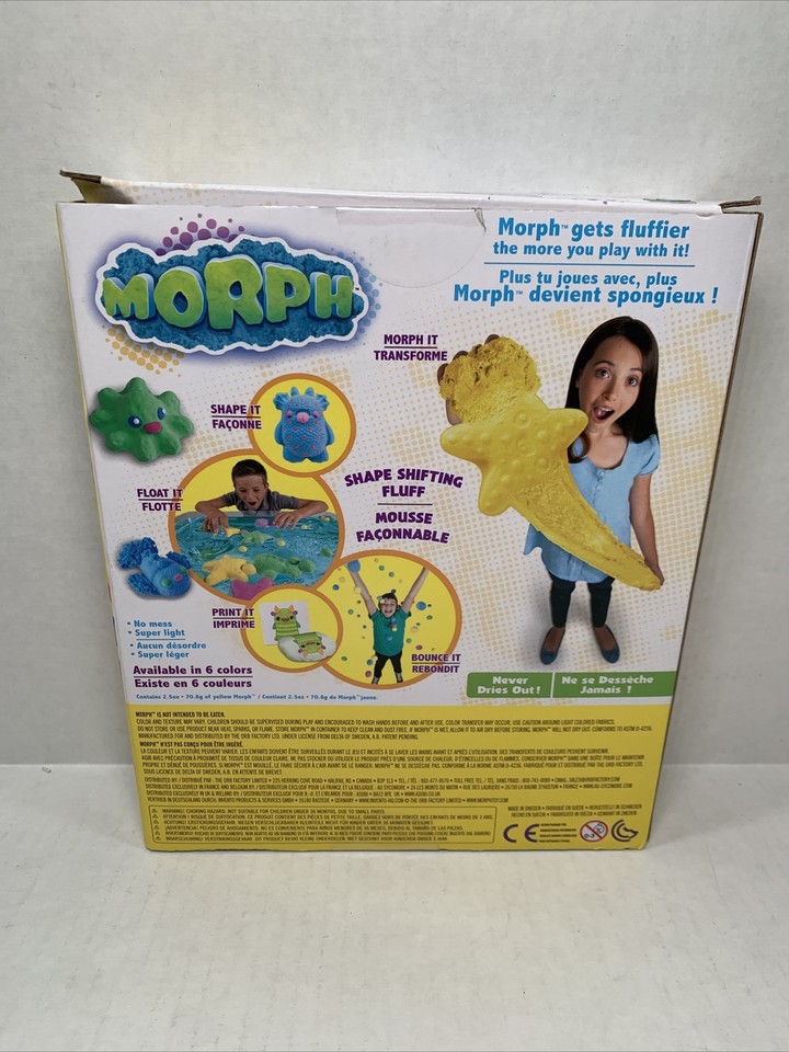 NEW Morph Molding Dough Sunburst Yellow Lightweight Foam Clay Shape ...