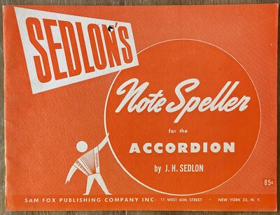 Seldon's Note Speller for the Accordion J.H. Sedlon 1952 Sheet Music ...