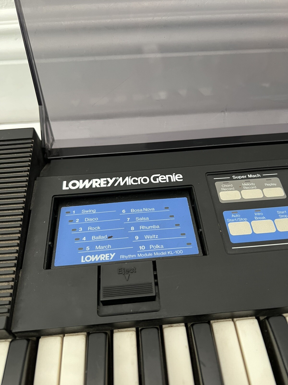 Lowrey Micro Genie V-105 Electronic Keyboard With Rhythm Module Jt6444 ...