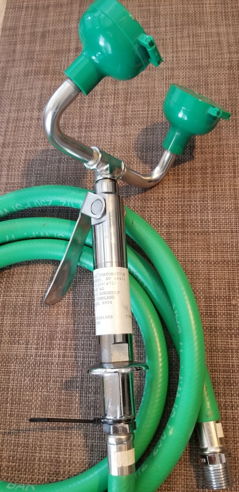 Haws 8904 Counter-mounted eye/face wash station, double sprayer | eBay