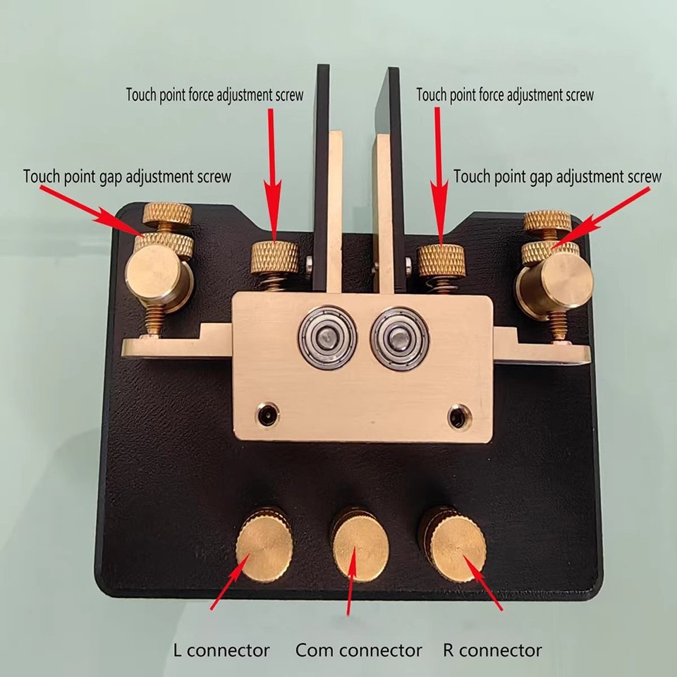 MK-03 Brass Portable CW Morse Code Key Adjustable Telegraph Key for Ham ...