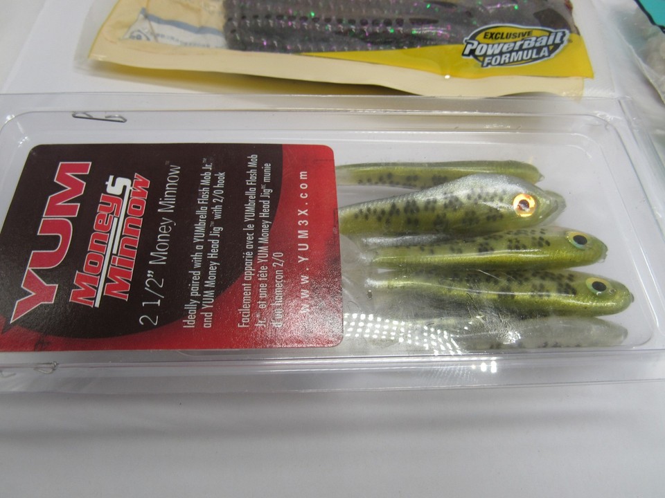 mix lot 6 pack Bate, custom lures, Berkley power bait, Big bite baits ...