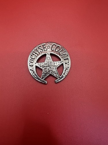 Badge: Cochise County Sheriff, crescent star, Lawman, Police, Old West ...