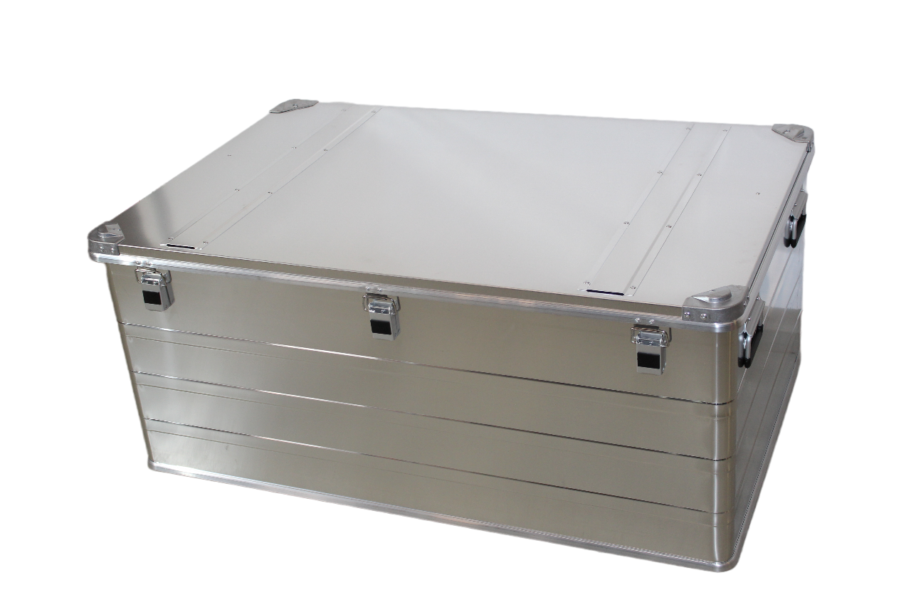 Alubox 1160x755x485 mm 425l m. Klappverschluss & Stapelecken NEU Kiste ...
