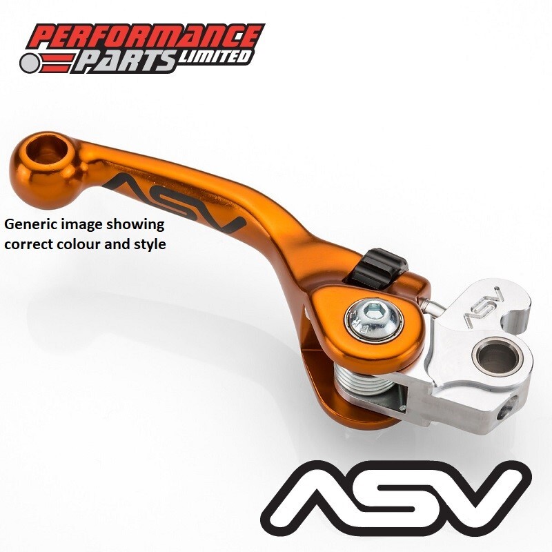 ASV F4 Short Orange Adjustable Brake + Clutch Lever Set for KTM 300 XCW ...