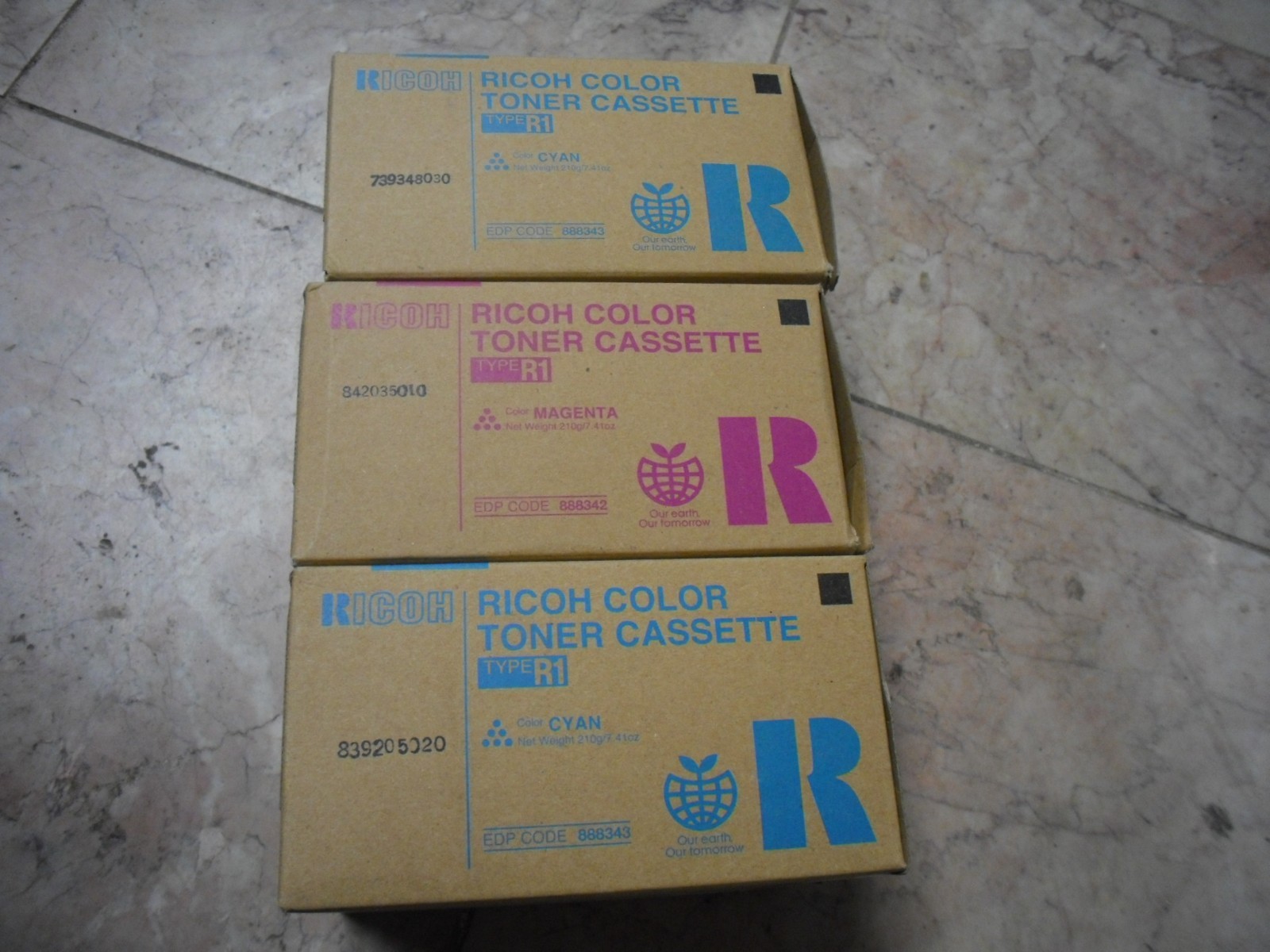 New ! 3PK Genuine Ricoh Gestetner Savin 3245C 3235C 3228C Type R1 cyan ...