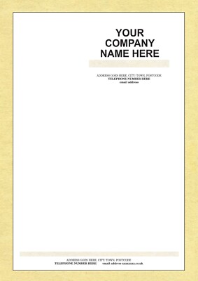 30 A5 Personalised Letterheads - 100gsm white paper | eBay UK