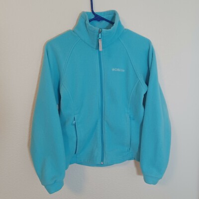Columbia Girls Fleece Jacket Coat Youth 14/16 (XL), Light Blue ...