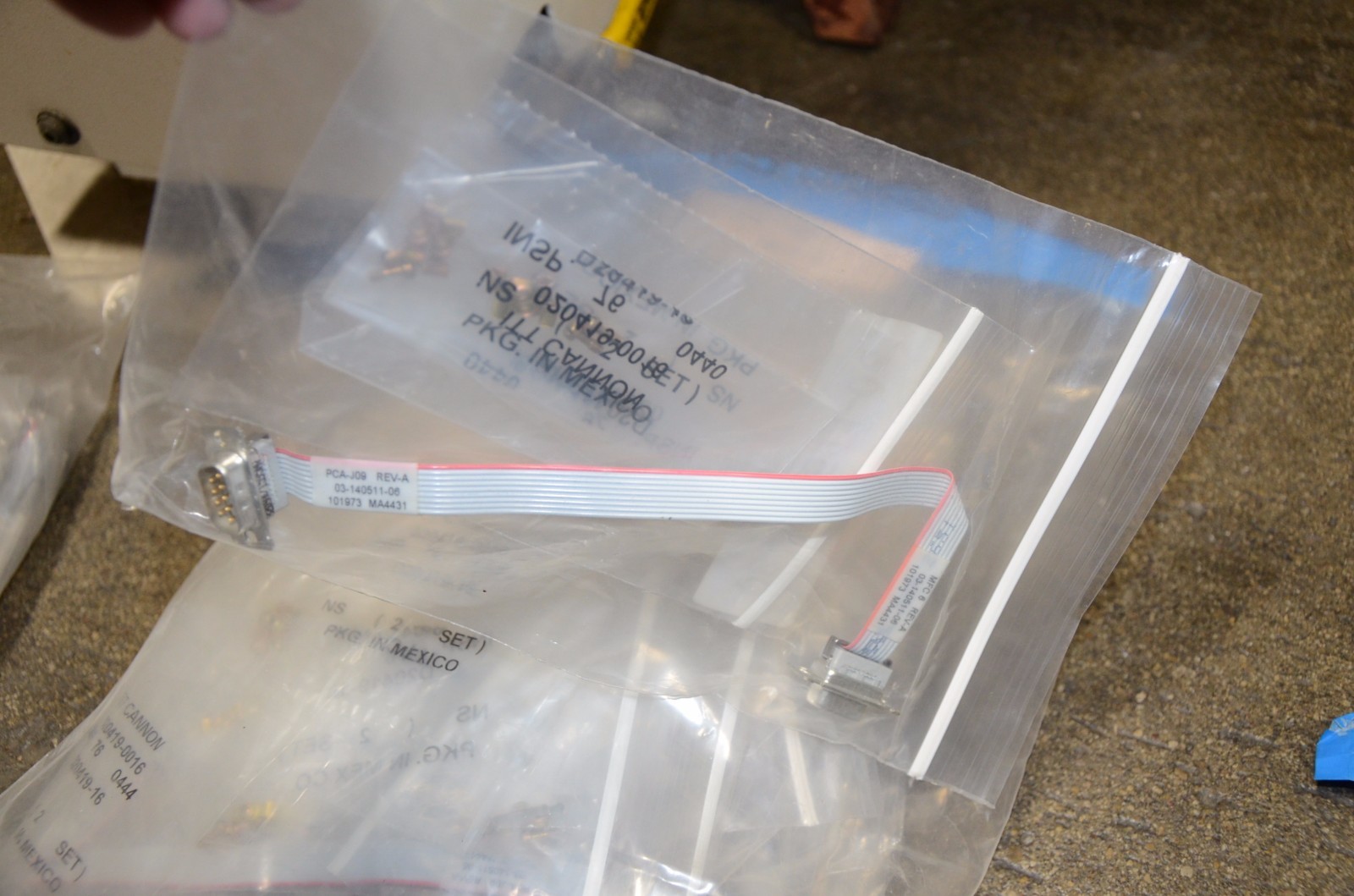 DB9 Male to Female 9 Position Flat Ribbon Cable ITT 101973 MA4431 ...