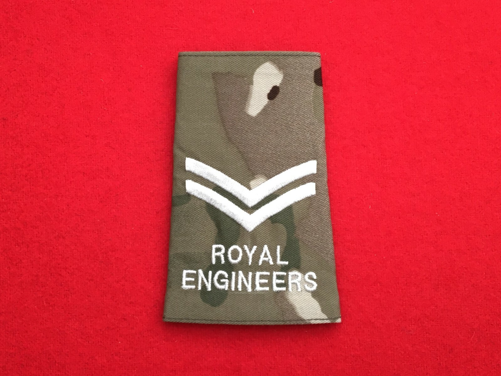 Pair of Quality Royal Engineers MTP Rank Slides RE Multicam Rank Slides ...