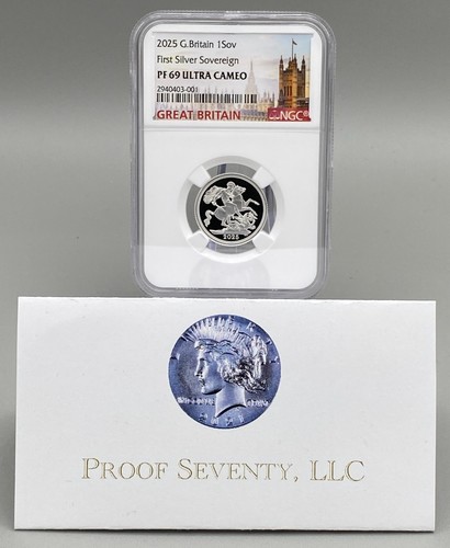 2025 UK First Silver Sovereign, NGC PF 69 Ultra Cameo | eBay