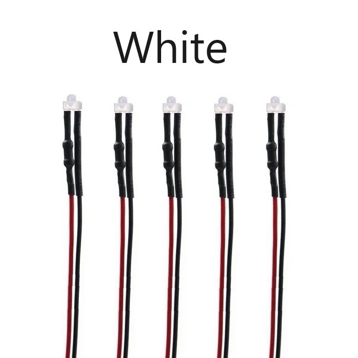 Tiny 1.8mm Smallest LED Light Bulb Clear PCB Attached Pre-Wired 5V-12V ...