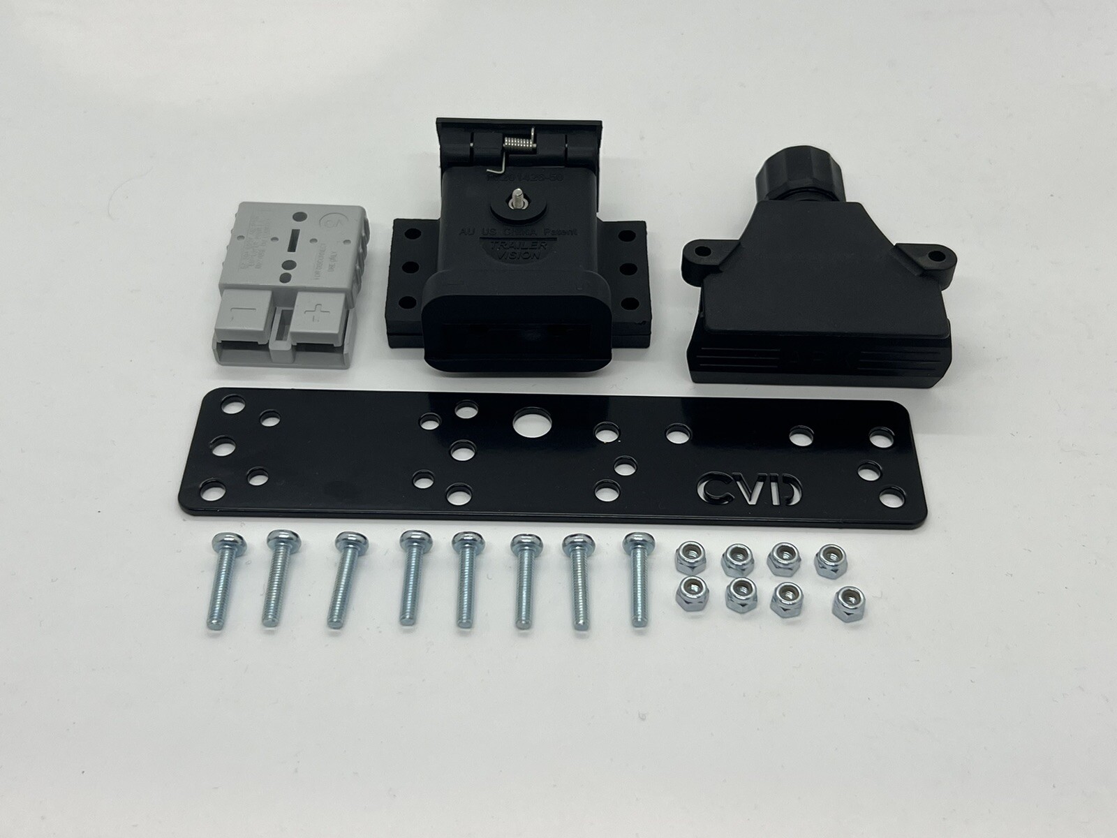 Trailer Vision Anderson Plug Holder & 7 Pin Flat Trailer Pug Kit with ...