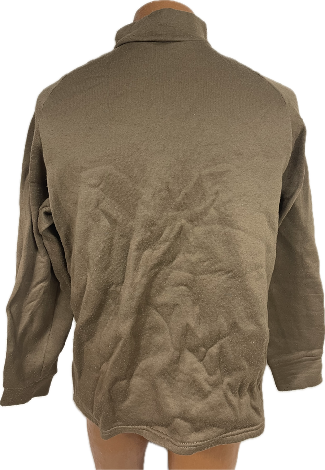 USED MEDIUM US Military POLYPRO Thermal Mid Base Layer ZIP SHIRT TOP ...