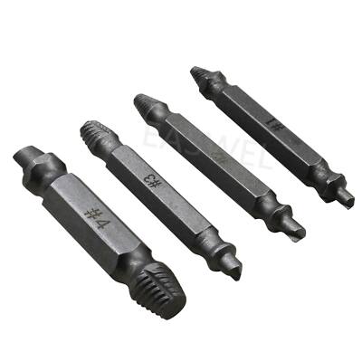 4pcs Speed Out Screw Extractor Drill Bits Tool Set Broken Damaged Bolt ...