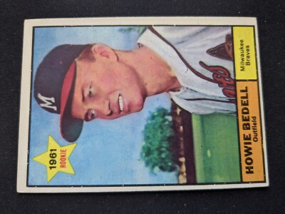 1961 Topps Baseball Card # 353 Howie Bedell - Milwaukee Braves (EX) | eBay