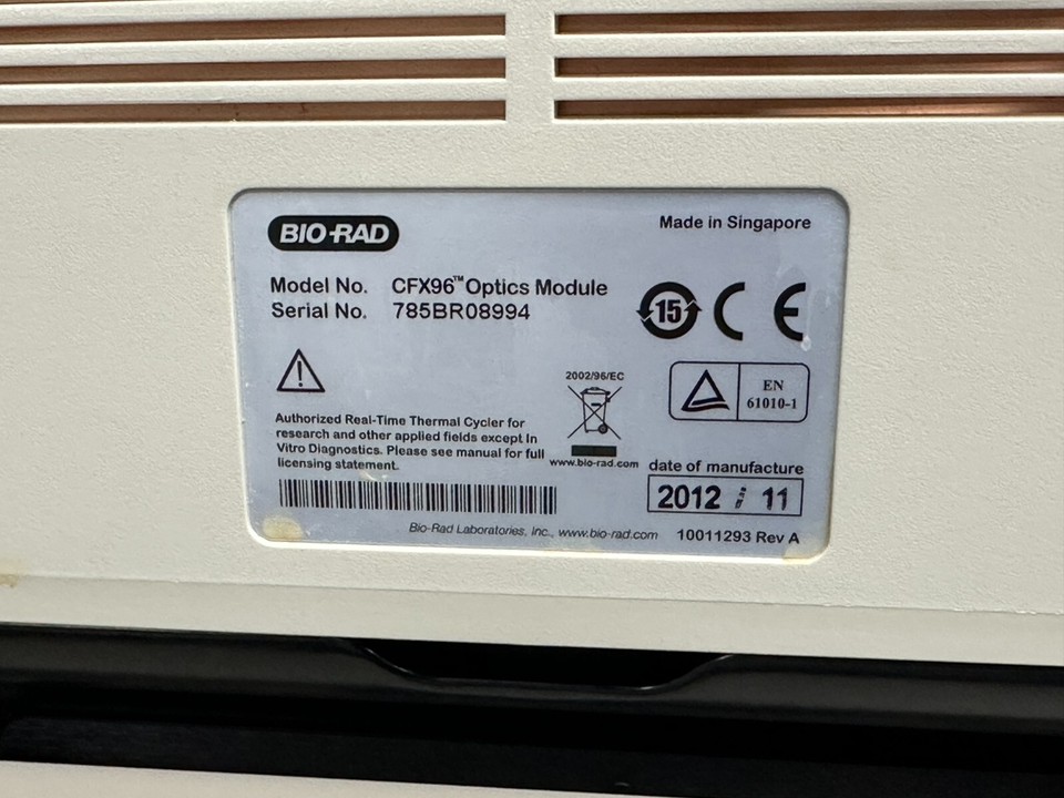 Bio-Rad qPCR CFX96 Real-Time 96-well qPCR Detection System with ...