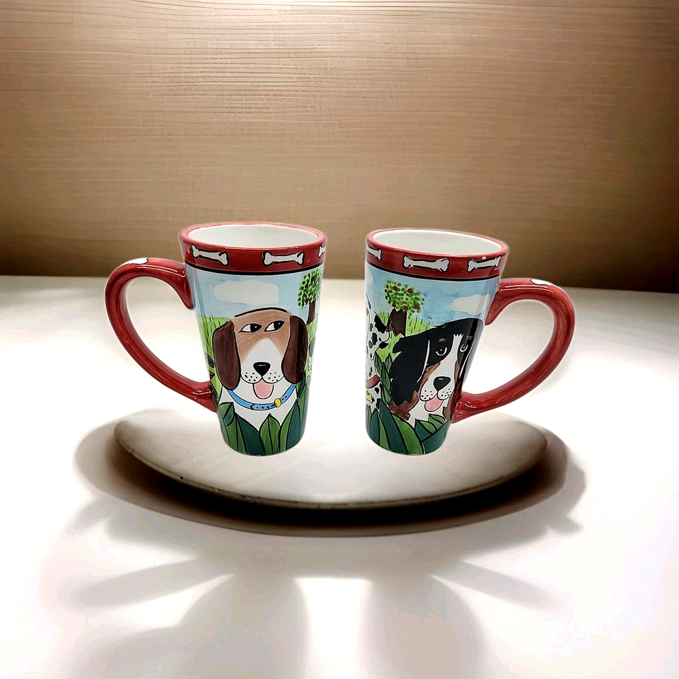 Dogzilla Candace Reiter Hand-Painted Ceramic Coffee Mug – Dog Design ...