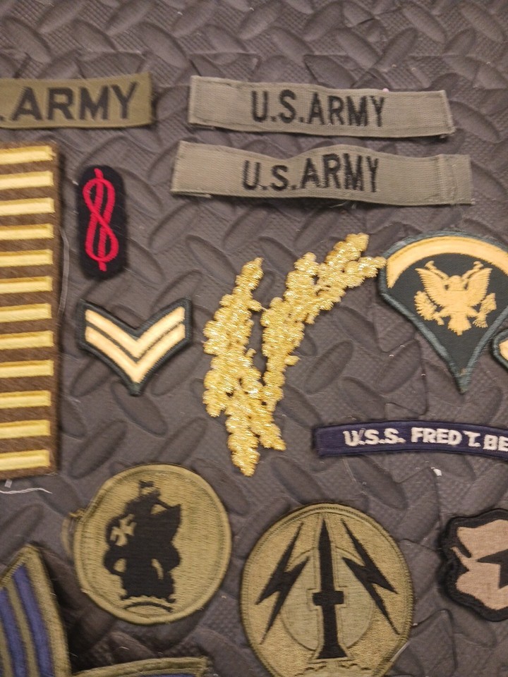 Vintage Military Patches Army Old Antique Military Army Patches ...