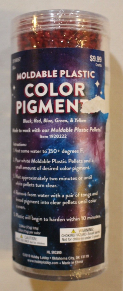 Moldable Plastic Color Pigments Tube Primary Colors Black Green Blue ...