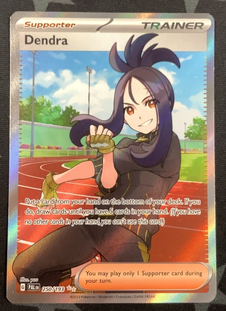 2023 POKEMON DENDRA FULL ART TRAINER ULTRA RARE PALDEA EVOLVED 250/193 ...