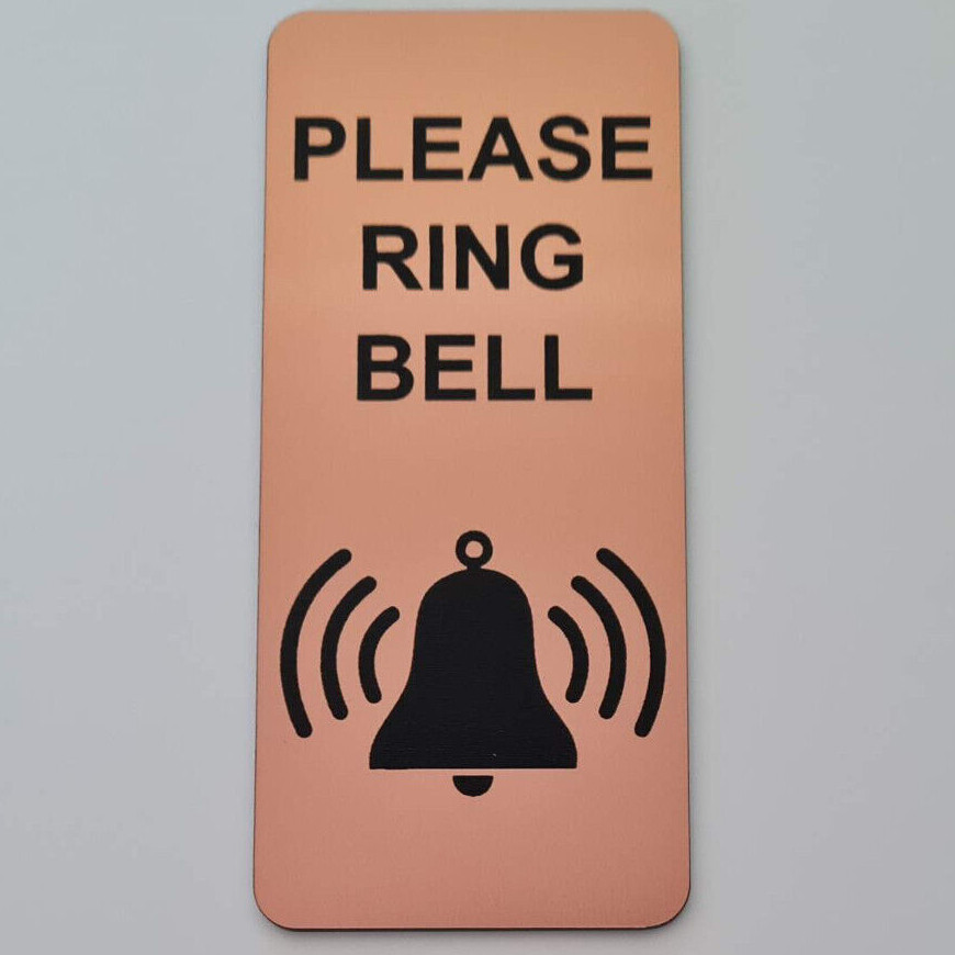 Please Ring Bell Sign Plaque Door Doorbell Ding Dong Buzzer Chime | eBay