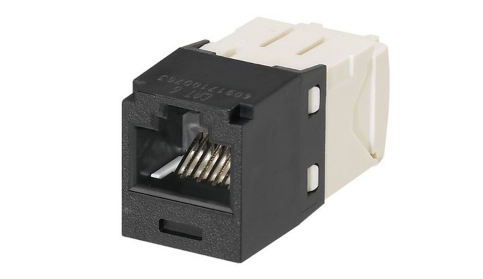New Panduit Category Cat6 Jack RJ45 CJ688TGBL (25 JACKS) Color Black ...