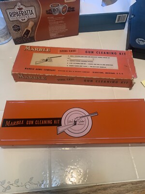 Vintage Marbles Gun Cleaning Kit, Superb Condition Tin with contents ...