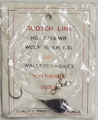 Wolf River Rig Size 1 for Walleyes and Bass | eBay