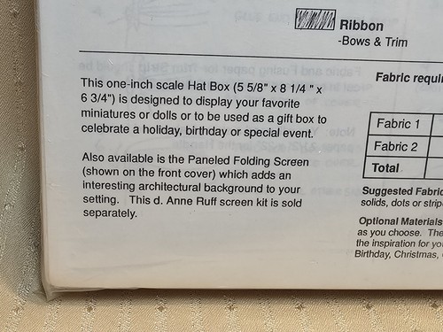 VINTAGE D. ANNE RUFF ONE-INCH IDEA BOX KIT | eBay