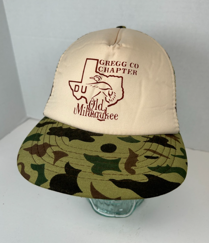 Old Milwaukee Beer Gregg County TEXAS Chapter Vintage Snapback Hat Cap ...