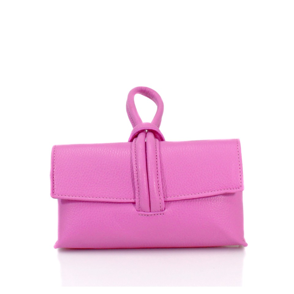 Leather Clutch Handbag Women Loop Lock Flap Crossbody Strap Shoulder ...