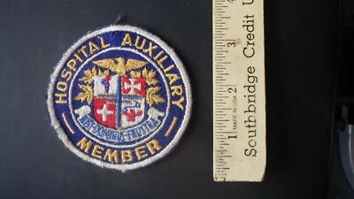 VINTAGE HOSPITAL AUXILIARY MEMBER PATCH US ARMY WW11 RECON CCN CCS CCC ...