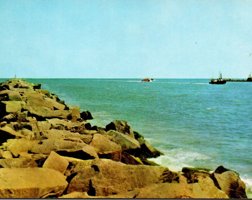 Rock Pile Cold Spring Inlet Wildwood New Jersey Vintage Postcard 8095 ...