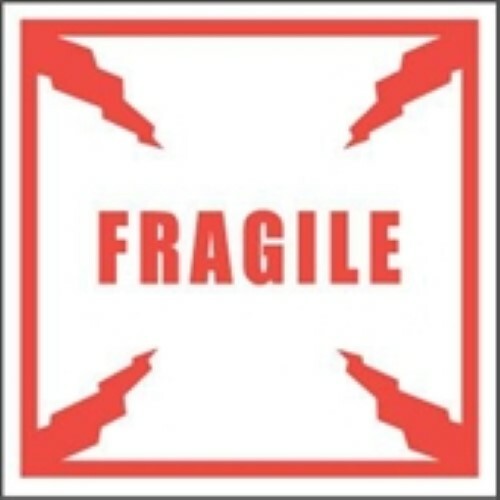 1000 - #DL1010 4x4" Fragile Label | eBay
