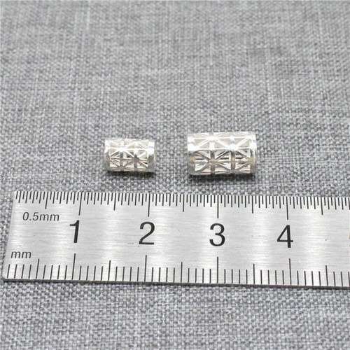 8pcs of 925 Sterling Silver Filigree Cylinder Barrel Beads for Bracelet ...