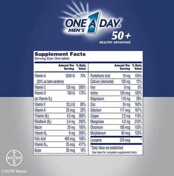 One A Day Vitamin Logo