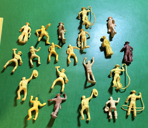 NICE LOT OF VINTAGE MARX 60mm RANCH AND TOWN COWBOYS.......... | eBay