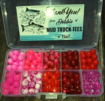 Premium Trout Salmon Steelhead Fishing Beads 8mm Assortment 10 Colors ...