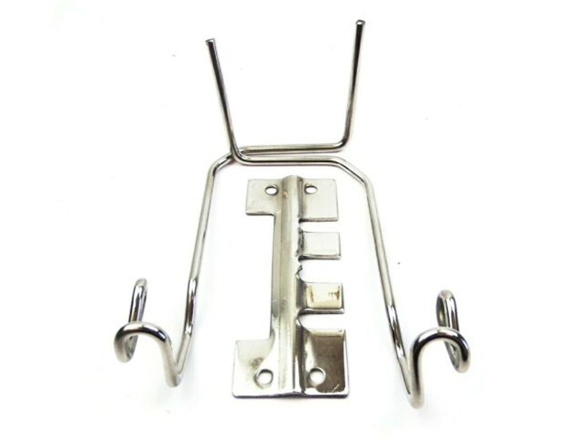 LAMBRETTA GP SIDE PANEL LOCK CLIP PLATE AND SPRING STAINLESS STEEL WITH ...
