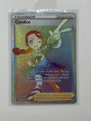 Candice Full Art Rainbow 204/195 Silver Tempest Pokemon Card | eBay