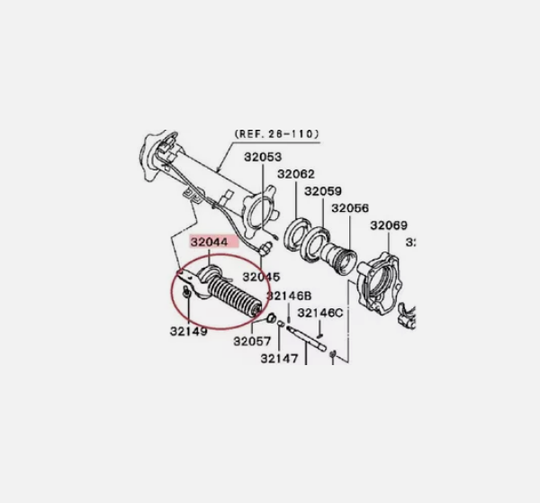 Mitsubishi Actuator, freewheel clutch 3820A049 for PAJERO/MONTERO SPORT ...