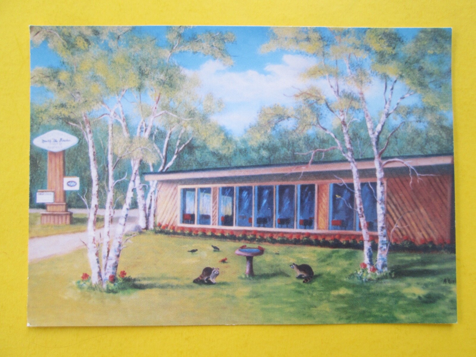 NEATH THE BIRCHES Restaurant Mackinaw City MI Vtg. Postcard UNPOSTED | eBay