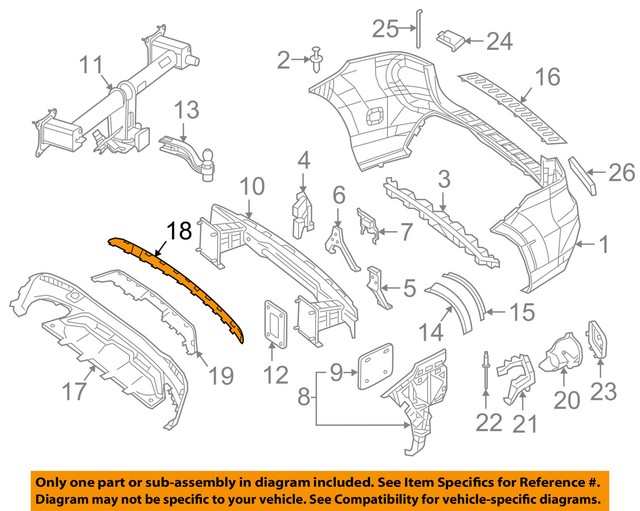 MERCEDES Mercedes-Benz OEM 13-15 Gl550 Rear Bumper-upper Molding ...